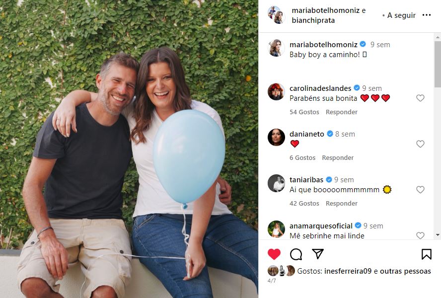 Maria Botelho Moniz revela estar “ansiosa” com o nascimento do filho ...