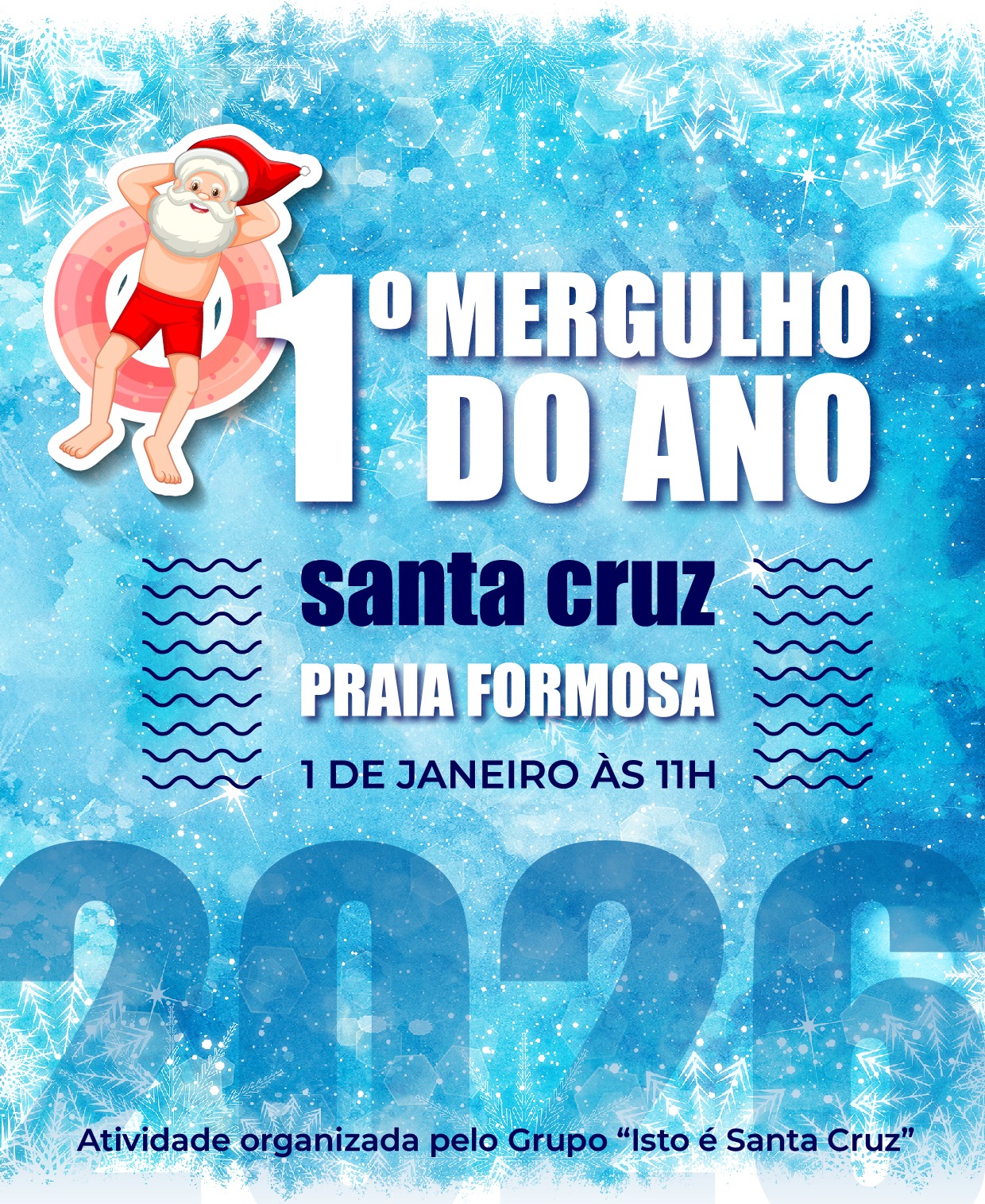 “1.º Mergulho do Ano” vai realizar-se na Praia Formosa, em Santa Cruz ...